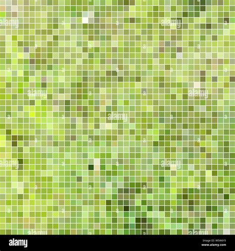 Abstract Vector Square Pixel Mosaic Background Green Stock Vector