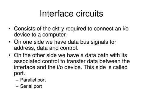 Ppt Io Interfaces And Bus Standards Powerpoint Presentation Free
