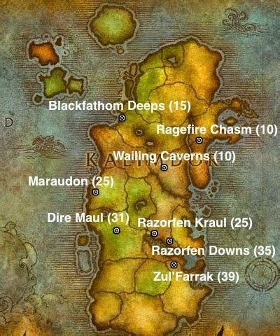 Cazmias Ramblings Dungeon Delving Classic Kalimdor