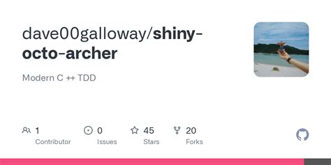 Github Dave00gallowayshiny Octo Archer Modern C Tdd