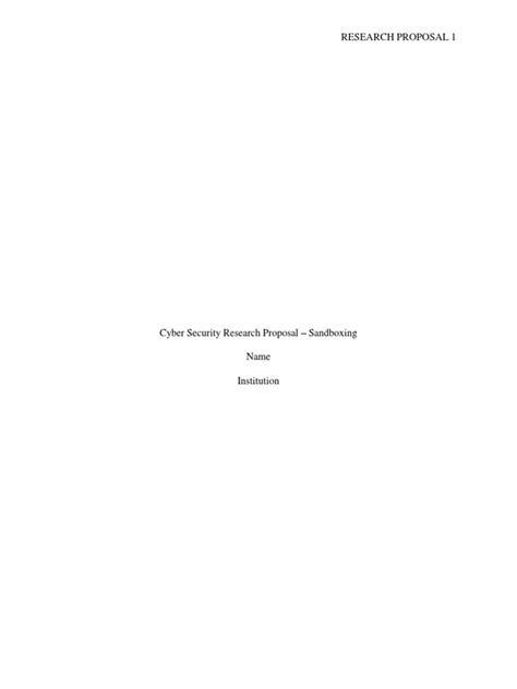 cyber security research proposal sandboxing pdf cyberwarfare
