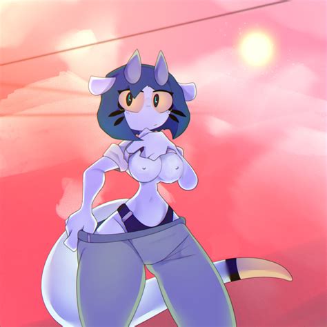 Rule 34 Big Eyes Blue Hair Breasts Electronic Arts Grey Skin Horns Orange Eyes Pants Down