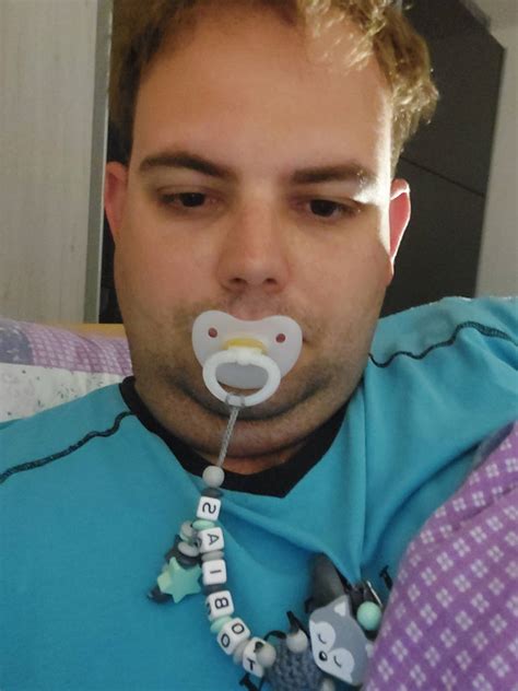 Ready For Bedtime With Pacifier In The Mouth By Schnullertobi On Deviantart