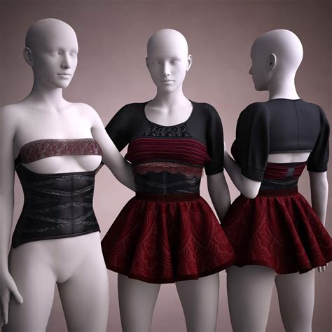 Dforce Lania Outfit For Genesis 8 Female Daz Content By Rigelone