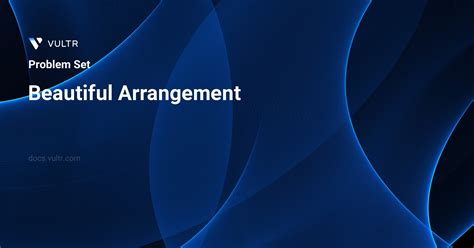 526 Beautiful Arrangement Solutions And Explanation Vultr Docs