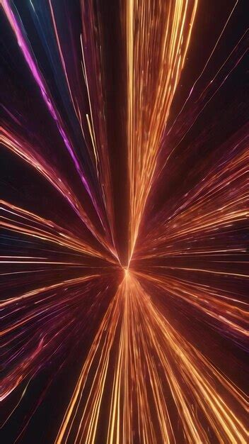 Premium Ai Image Glowing Pulsating Graphic Lines Scientific Background 3d Rendering