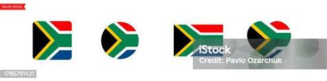 남아프리카 공화국의 국기입니다 언어 선택을 위한 플래그 아이콘입니다 남아프리카 공화국 국기 벡터 아이콘 개념에 대한 스톡 벡터 아트 및 기타 이미지 Istock