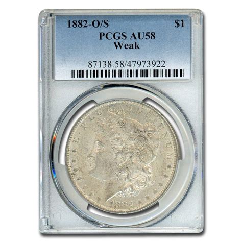 1882 Os Morgan Dollar Weak Au 58 Pcgs Vam Top 100 Auction