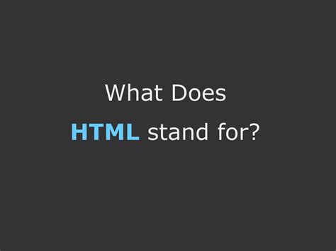 Lesson 1 Introduction To Html Ppt