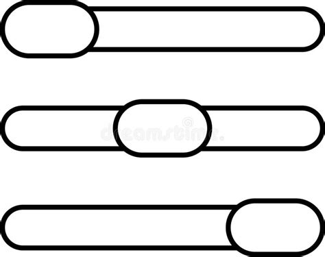 Set Of Toggle Icons Toggle Switch Line Icon Switch On And Off Slider