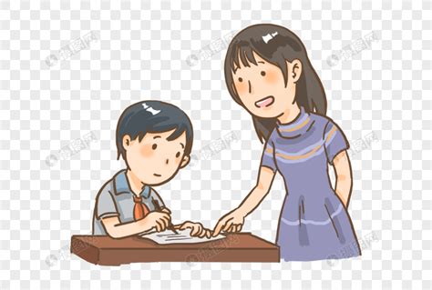 指导学生做题的老师元素素材下载 正版素材401608349 摄图网