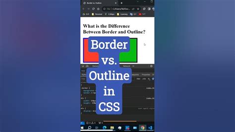 Important Difference Between Css Border And Css Outline Programming Youtube