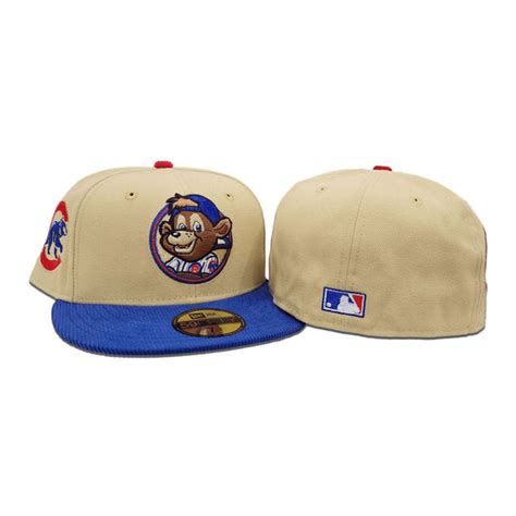 Vegas Gold Chicago Cubs Clark The Bear Logo New Era Fitted Hat