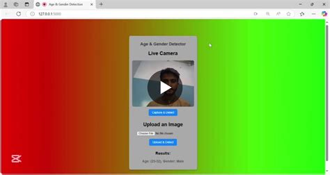 liveageandgenderdeductor ai computervision machinelearning
