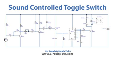Sound Controlled Toggle Switch Using Cd4017 Decade Counter Ic
