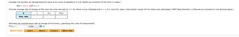 solved consider the function as representing the value of an