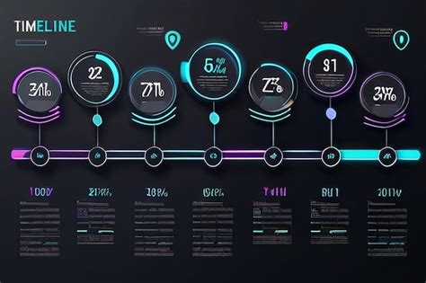 Premium Photo Business Data Visualization Timeline Infographic Icons