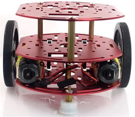 Mini 3 Layer Round Robot Chassis Kit 2wd With Dc Motors Buy Smart