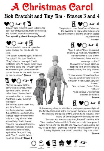 Bob Cratchit Tiny Tim Teaching Resources
