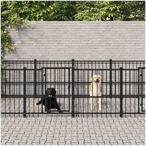 Vidaxl Gabbia Per Cani Da Esterno In Acciaio 1502 M Eprice