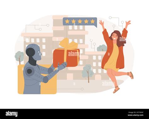 Ai Enhanced Loyalty Programs Abstract Concept Vector Illustration Stock