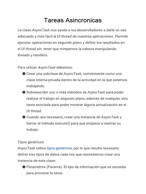 async task pdf android sistema operativo ingeniería informática