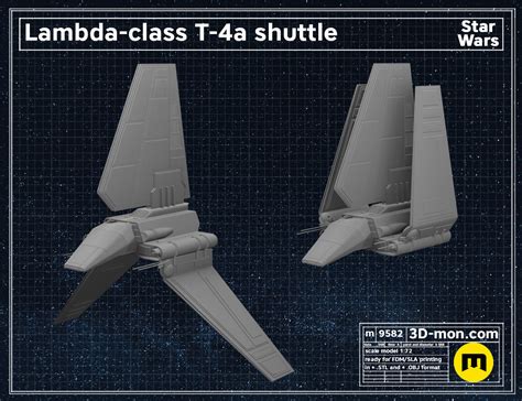 3d File Lambda Class T 4a Shuttle Star Wars Starship ⭐ ・3d Print Model