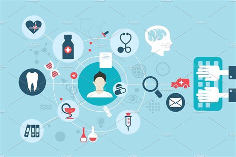 医疗矢量插画 Medicine 云瑞设计