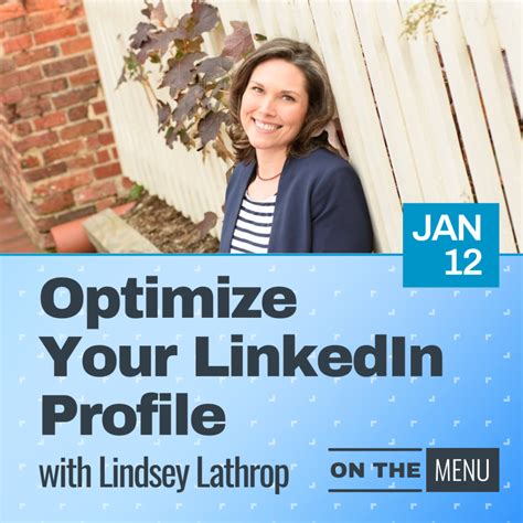 on the menu optimize your linkedin profile frontier rtp