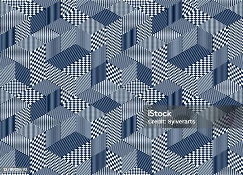 원활한 등방성 마름모꼴 검사기 기하학적 패턴 3d 큐브 벡터 타일링 배경 건축 및 구조 벽지 디자인 0명에 대한 스톡 벡터 아트 및 기타 이미지 Istock