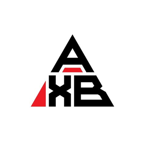 Premium Vector Axb Triangle Letter Logo Design With Triangle Shape Axb Triangle Logo Design