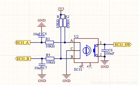 Stm32cubemx配置encoder模式驱动ec11旋转编码器stm32 Ec11电路 Csdn博客