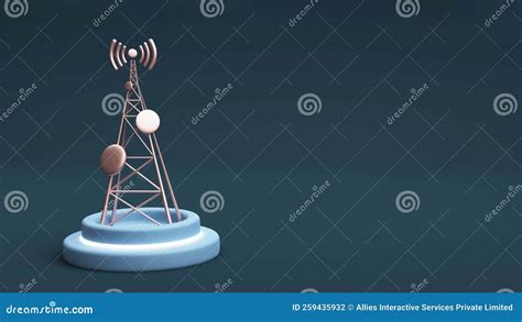 Cell Site Cell Tower Or Cellular Base Station For Transmitting Radio Signals From Cellular