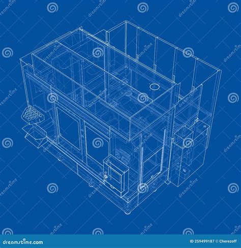 Metalworking Cnc Milling Machine Vector Stock Vector Illustration Of Cutter Business 259499187