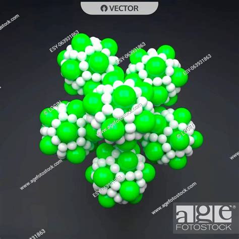 3d Molecule Molecular Structure Vector Illustration For Science Stock Vector Vector And Low