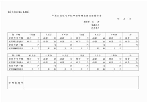 南さつま市公営住宅等駐車場管理業務委託要綱
