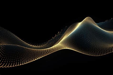 Premium Ai Image Abstract Wave Of Particles
