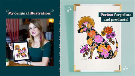 Floral Animal Silhouettes In Procreate — Catcoq