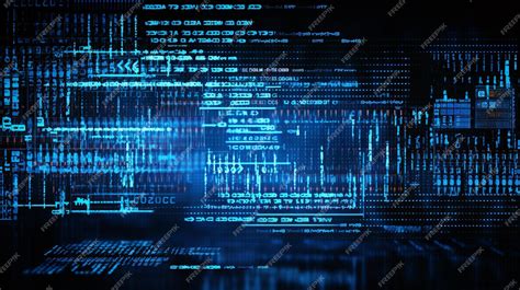 Premium Photo Abstract Computer Background With Binary Code