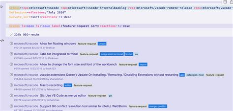 can t assign `sort reactions 1 desc` to a variable · issue 54 · microsoft vscode github issue