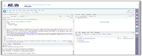 Using RStudio On The Researcher Workbench User Support