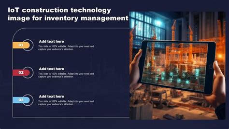 IoT Construction Technology Image For Inventory Management PPT Template