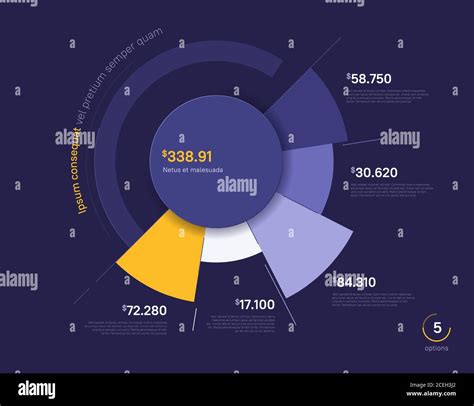 Vector Circle Chart Design Modern Template For Creating Infographics