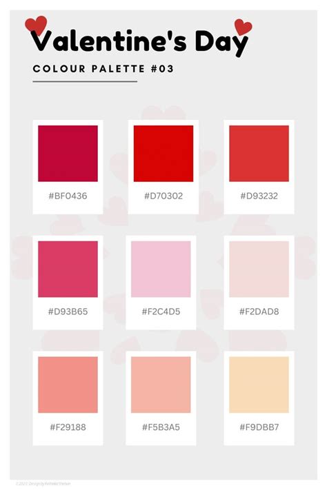 Valentines Day Color Palette