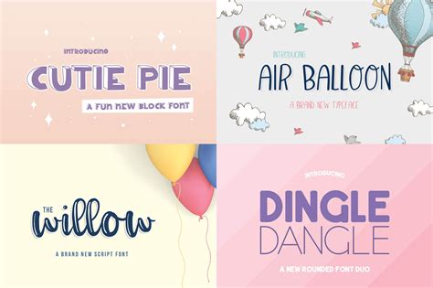 Fonts Craft Fonts Font Bundles Procreate Fonts Girly Etsy