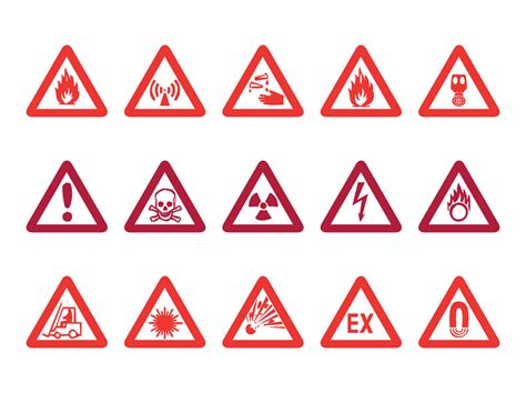 Warning Signs Vector Vector Art And Graphics