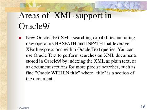 Oracle And XML Mingzhu Wei 7 Ppt Download