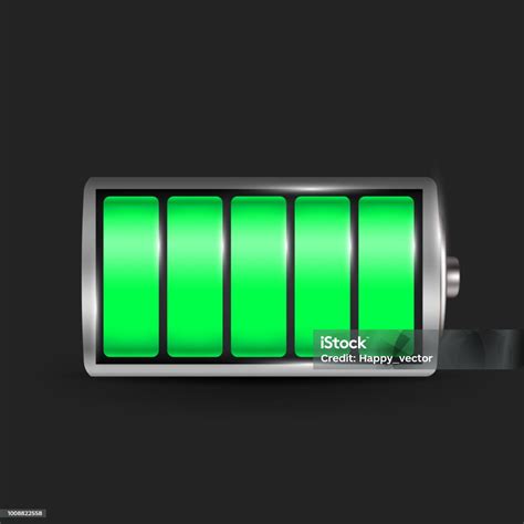 크리에이 티브 벡터 일러스트 레이 션의 3 차원 다른 충전 상태 배터리 로드에 고립 된 투명 한 배경 출력된 전원 소스입니다 예술 디자인입니다 디스플레이 추상적인 개념