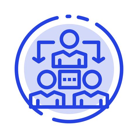 Connection Meeting Office Communication Blue Dotted Line Line Icon 17981140 Vector Art At Vecteezy