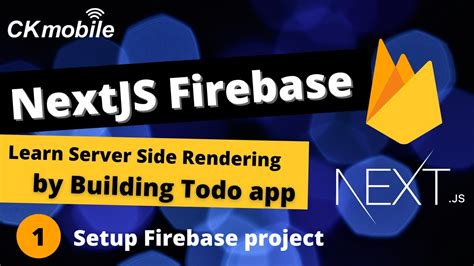 Nextjs Firebase Create Crud App 1 Project Setup Youtube